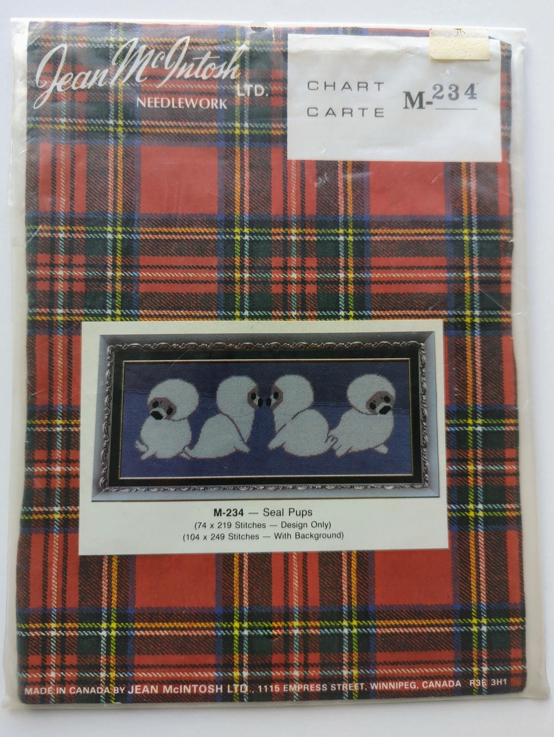 Seal Pups Embroidery Chart, Jean Mcintosh Needlework LTD, M-234 Counted ...
