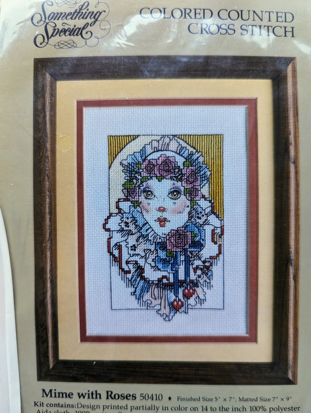 Mime With Roses Counted Cross Stitch Kit, Something Special, Sealed ...