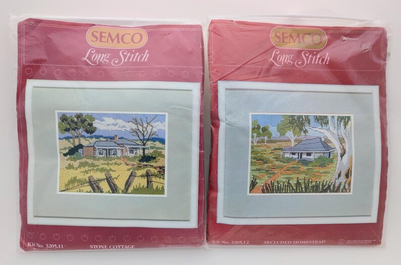 Australian Outback Long Stitch Embroidery Kits, Semco Made in Australia ...