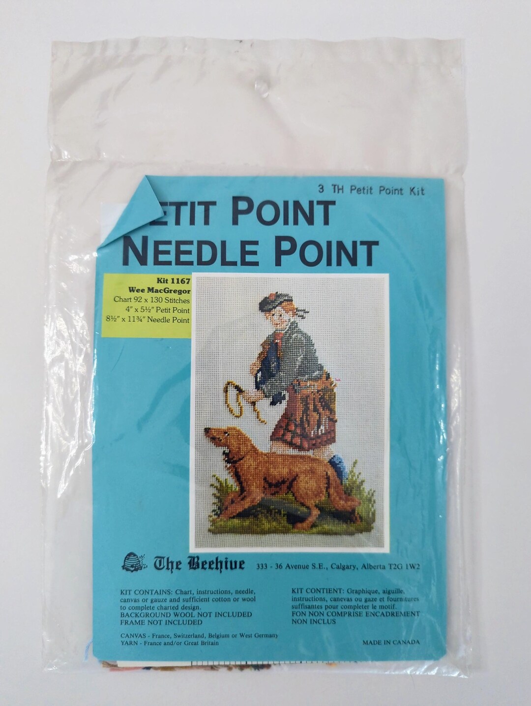 Wee Macgregor Petit Point Kit, Vintage Alice Godkin 3 Thread Kit ...