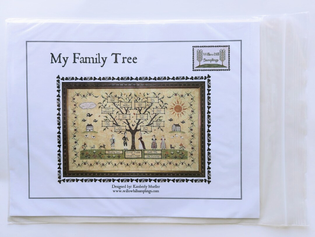 My Family Tree Counted Cross Stitch Pattern, Willow Hill Samplings ...
