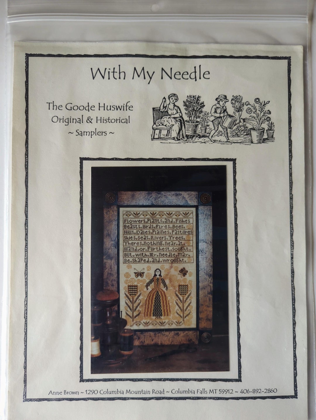 With My Needle Cross Stitch Pattern, the Goode Huswife - Original ...