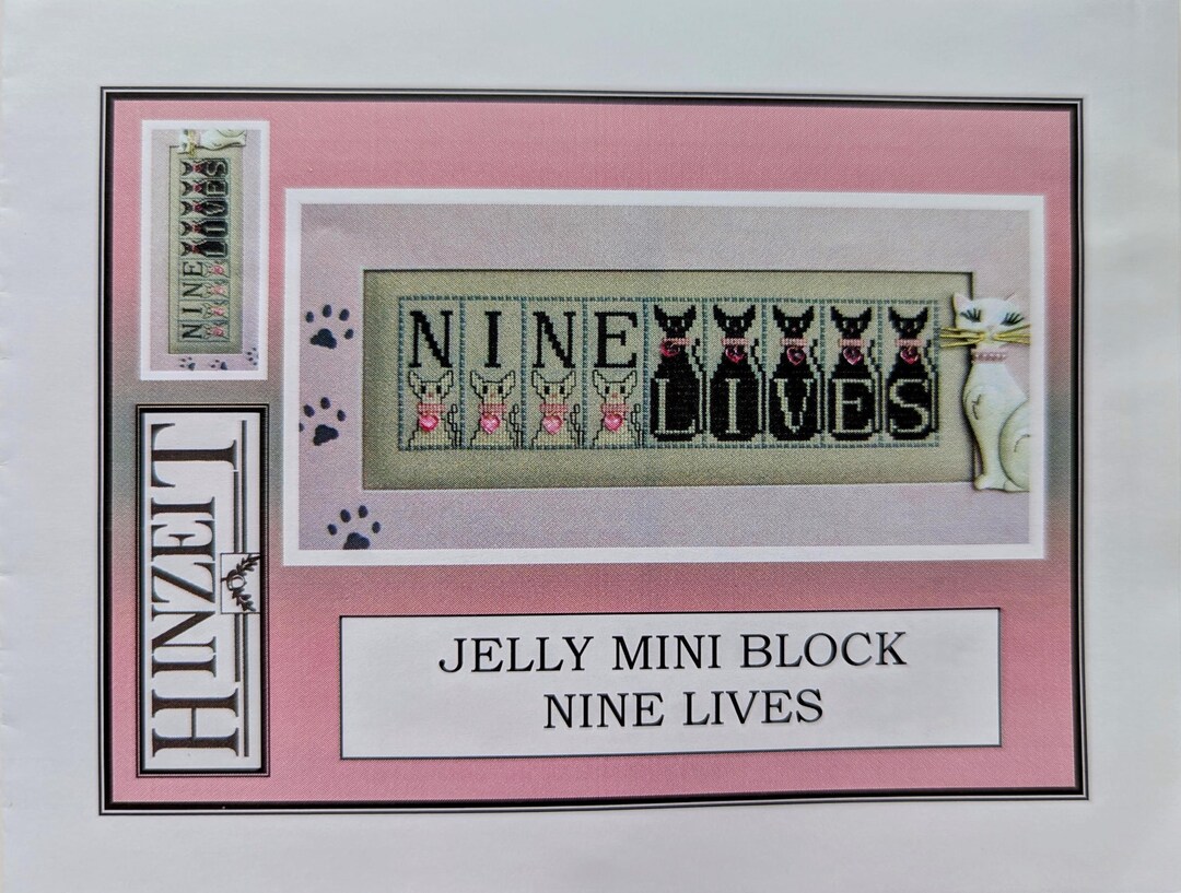 Nine Lives CHART and CHARMS Counted Cross Stitch Pattern, Hinzeit ...