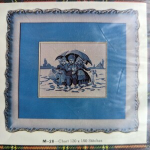 Rainy Day Dutch Girls Petit Point 3 Thread Embroidery Kit, Jean ...