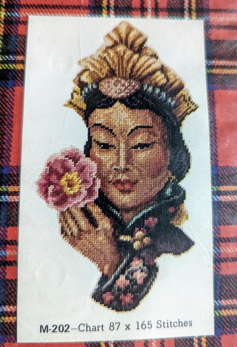 Manchurian Woman Counted Petit Point Kit Jean Mcintosh - Etsy