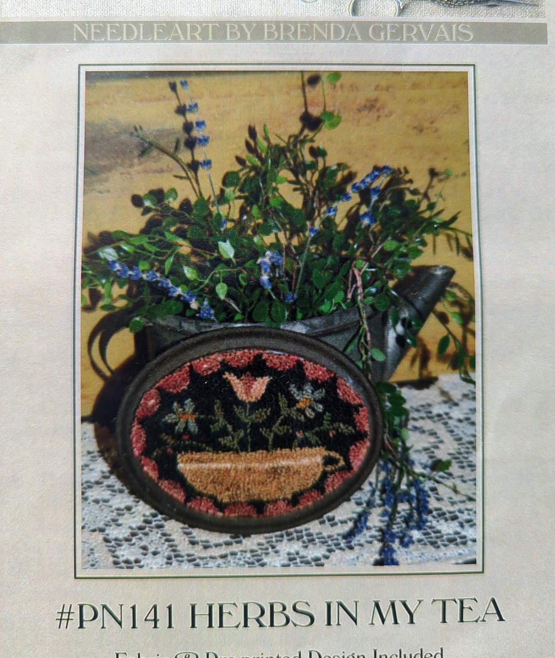 Punch Needle Pattern and Cloth, Herbs in My Tea, With Thy Needle and ...