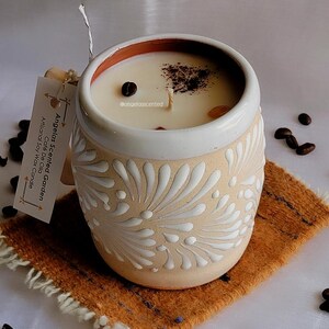 Cafe De Olla Soy Wax Mug Candle/mexican Soy Wax Candle/barro/hand ...