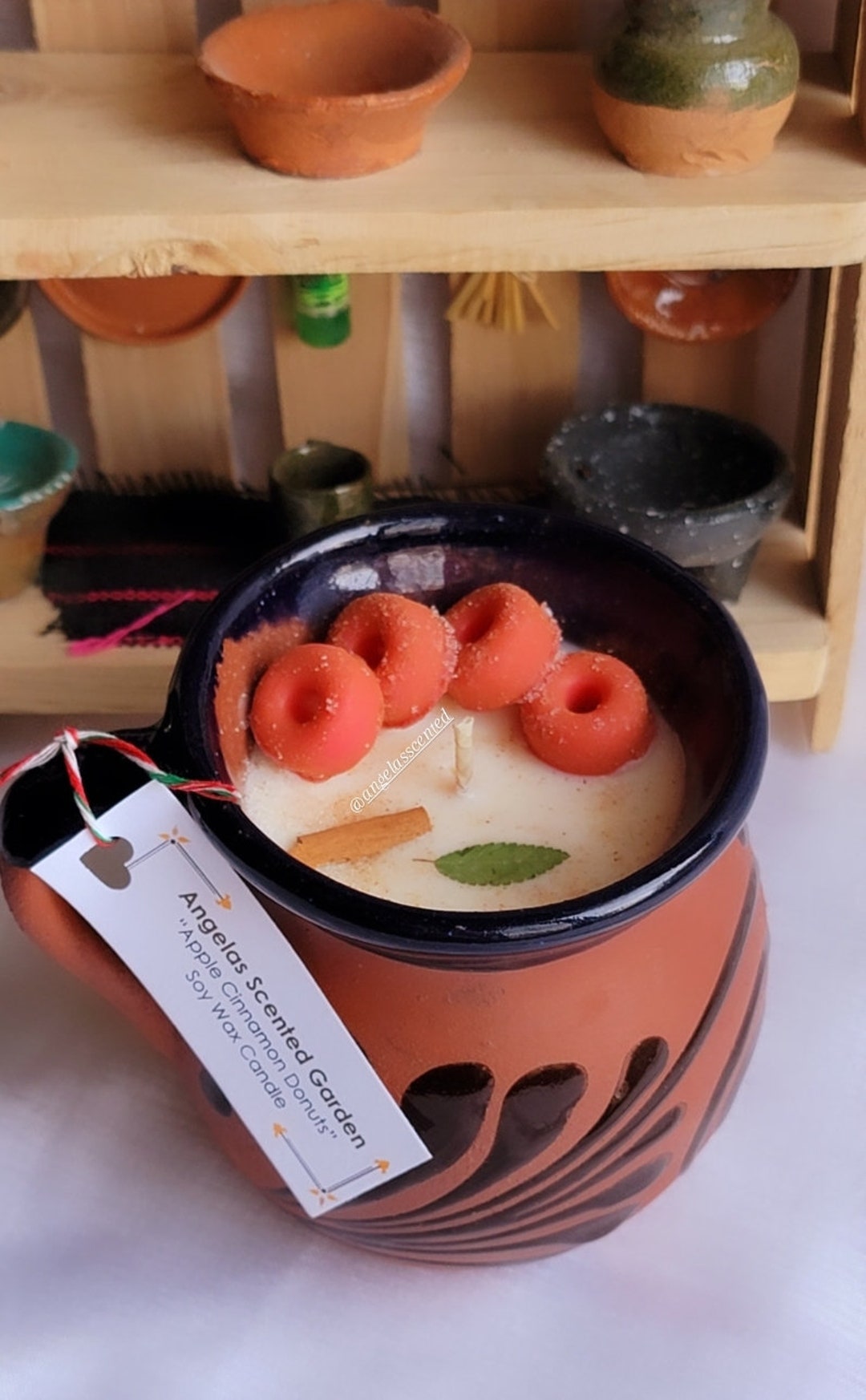 Apple Cinnamon Soy Wax Candle/apple Cinnamon Donuts/mexican Candle ...