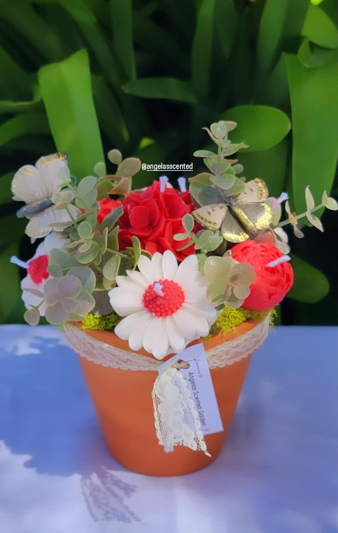 Flower Candle Bouquet/floral Scented Candle/fall Season/mexican Candle ...