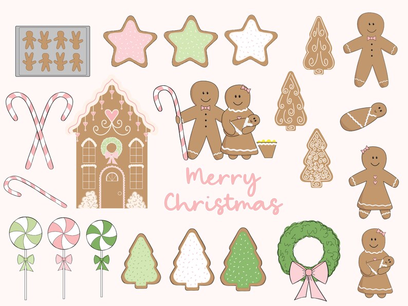 Pastel Gingerbread Clipart, Gingerbread House, Gingerbread Nativity ...