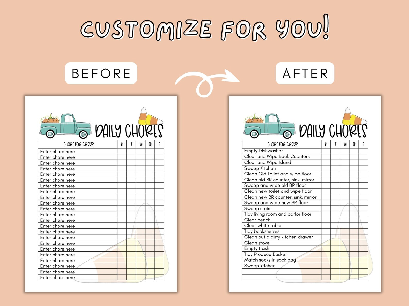 Chore Chart Bundle, Seasonal Chore Organizer, Homeschool Chore Chart ...