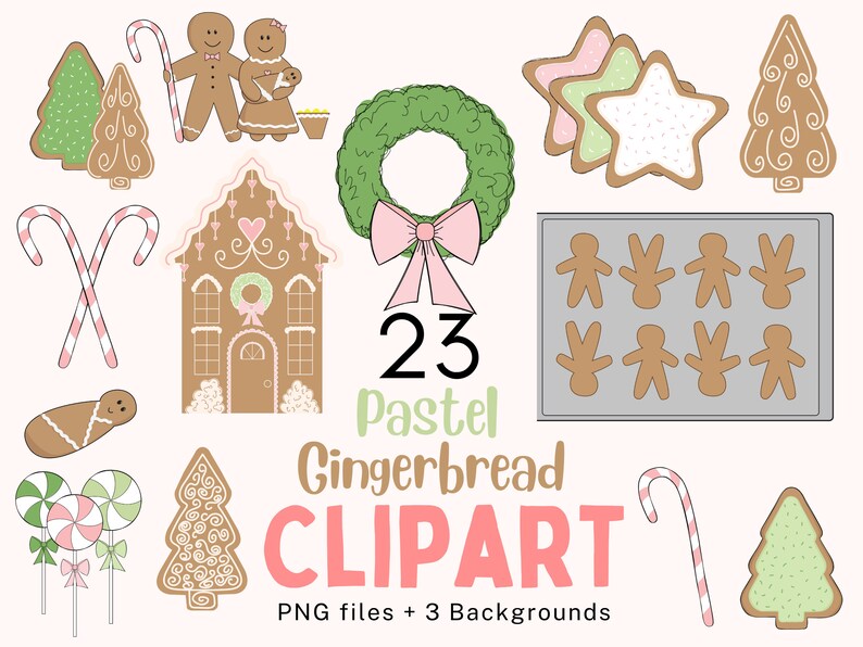 Pastel Gingerbread Clipart, Gingerbread House, Gingerbread Nativity ...