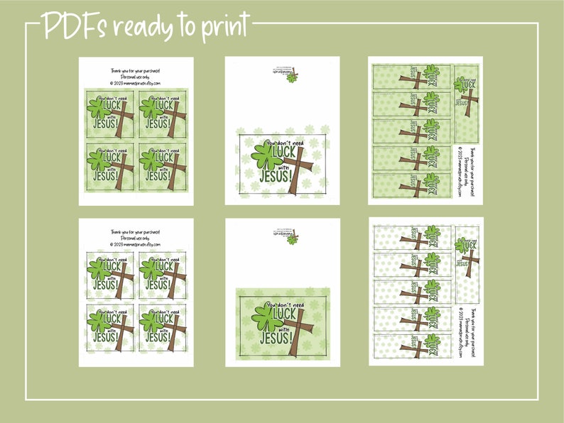 Christian St. Patrick's Day Bundle, Bookmarks, Cards, Stickers, Clipart ...