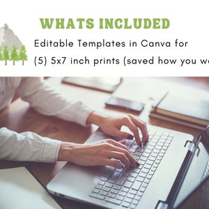 Editable Mountain Theme Christian Prints, Cabin Decor, Canva Template ...