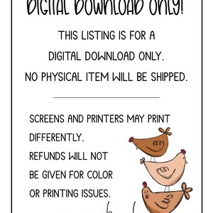 Adorable Chicken Signs Bundle | Chicken Coop Signs to Make the Chicken ...