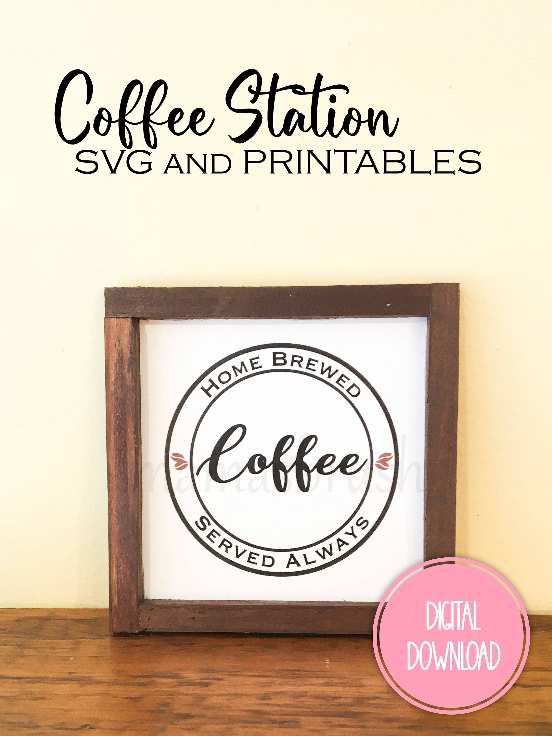 Coffee Sign, Coffee Sign SVG, Coffee Sign for the Wall, Coffee Gifts ...