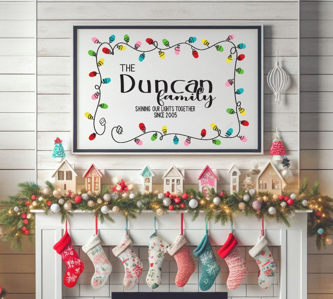 Personalized Christmas Sign, Personalized Christmas Decor, Christmas ...