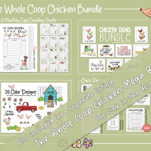 Monthly Chicken Egg Count Sheets | Homestead Records (digital Download ...