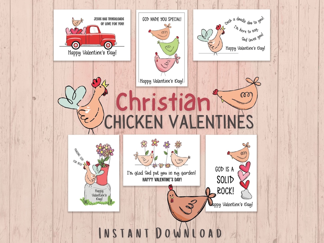 Christian Valentines, Christian Chicken Valentines, Chicken Valentines ...