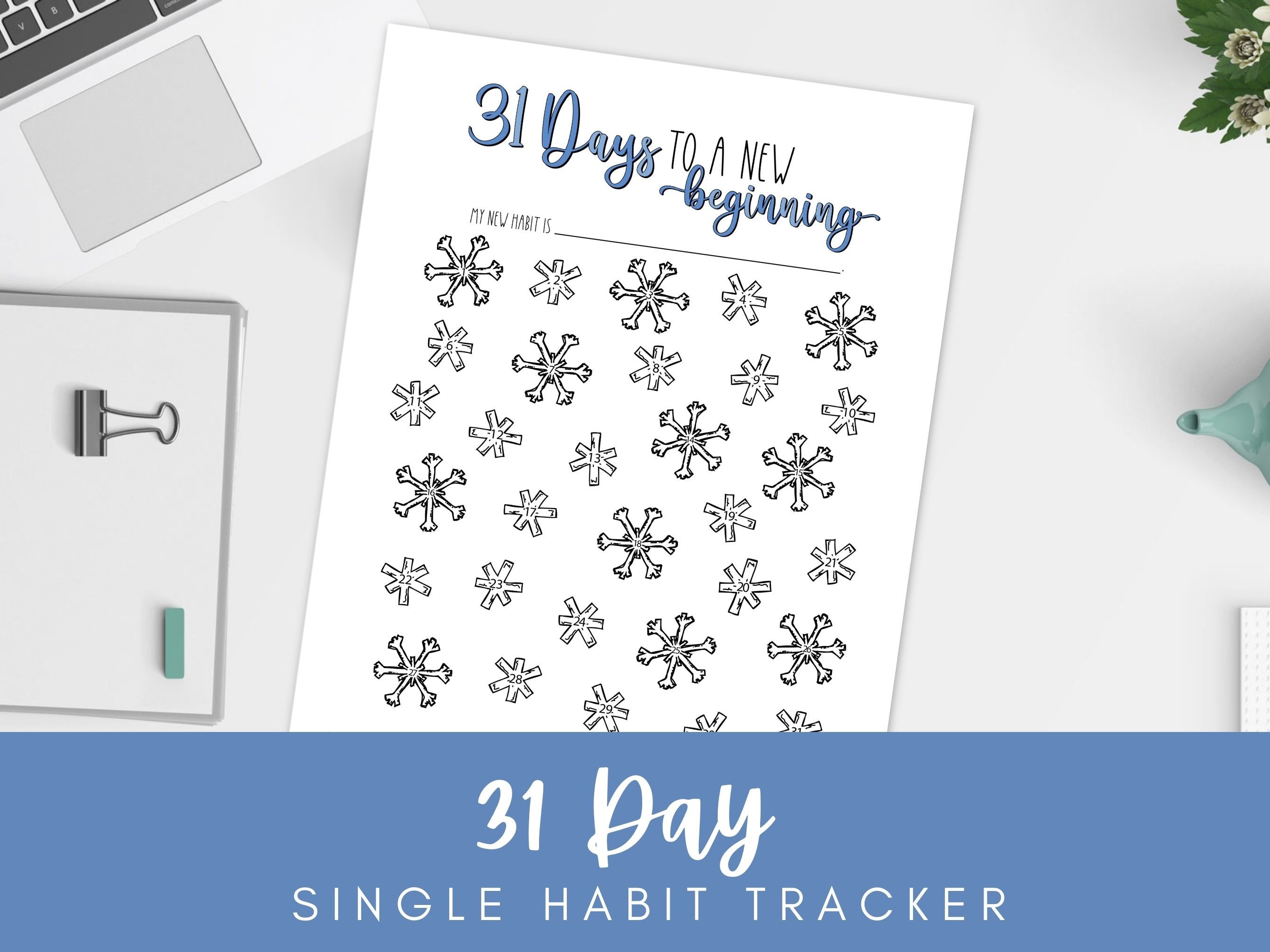 Cute Habit Tracker, Printable Monthly Habit Tracker, New Habit Tracker ...