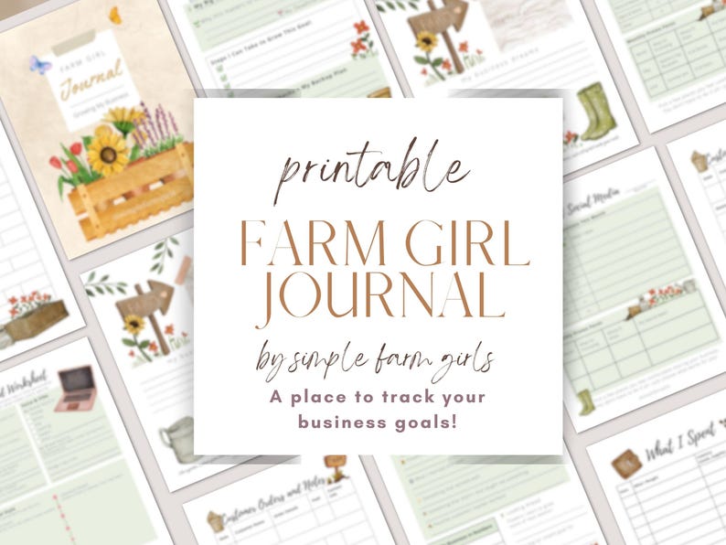 Flower Farming Journal Printable, Homestead Garden Planner (PDF) - Etsy