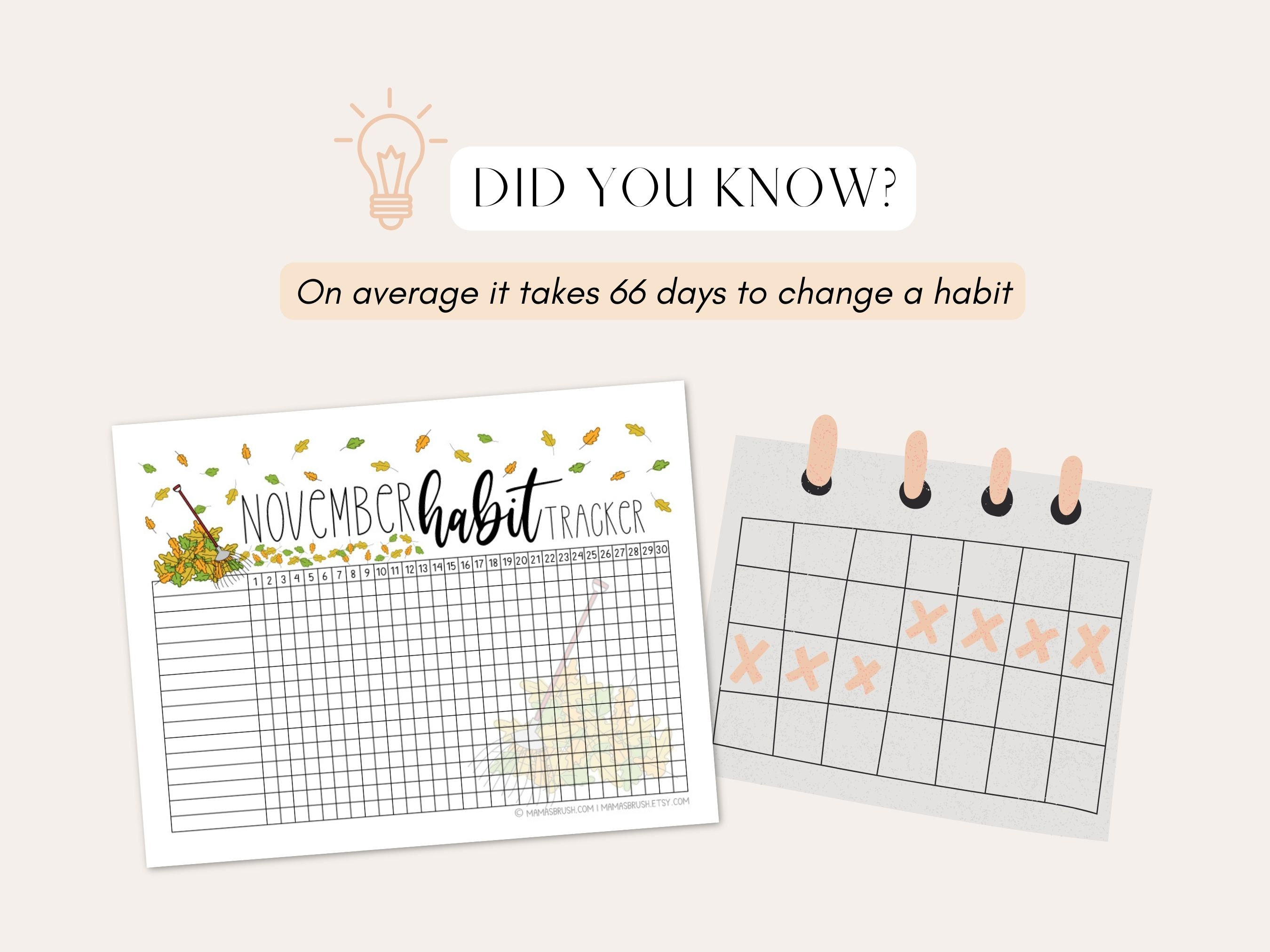12 Monthly Habit Tracker, Printable Habit Tracker, Goal Tracker ...