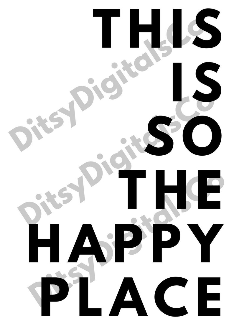 This is so the Happy Place Bar Cart Digital Poster, Downloadable Bar ...