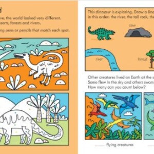 Little Children's Activity Book Dinosaur - Etsy