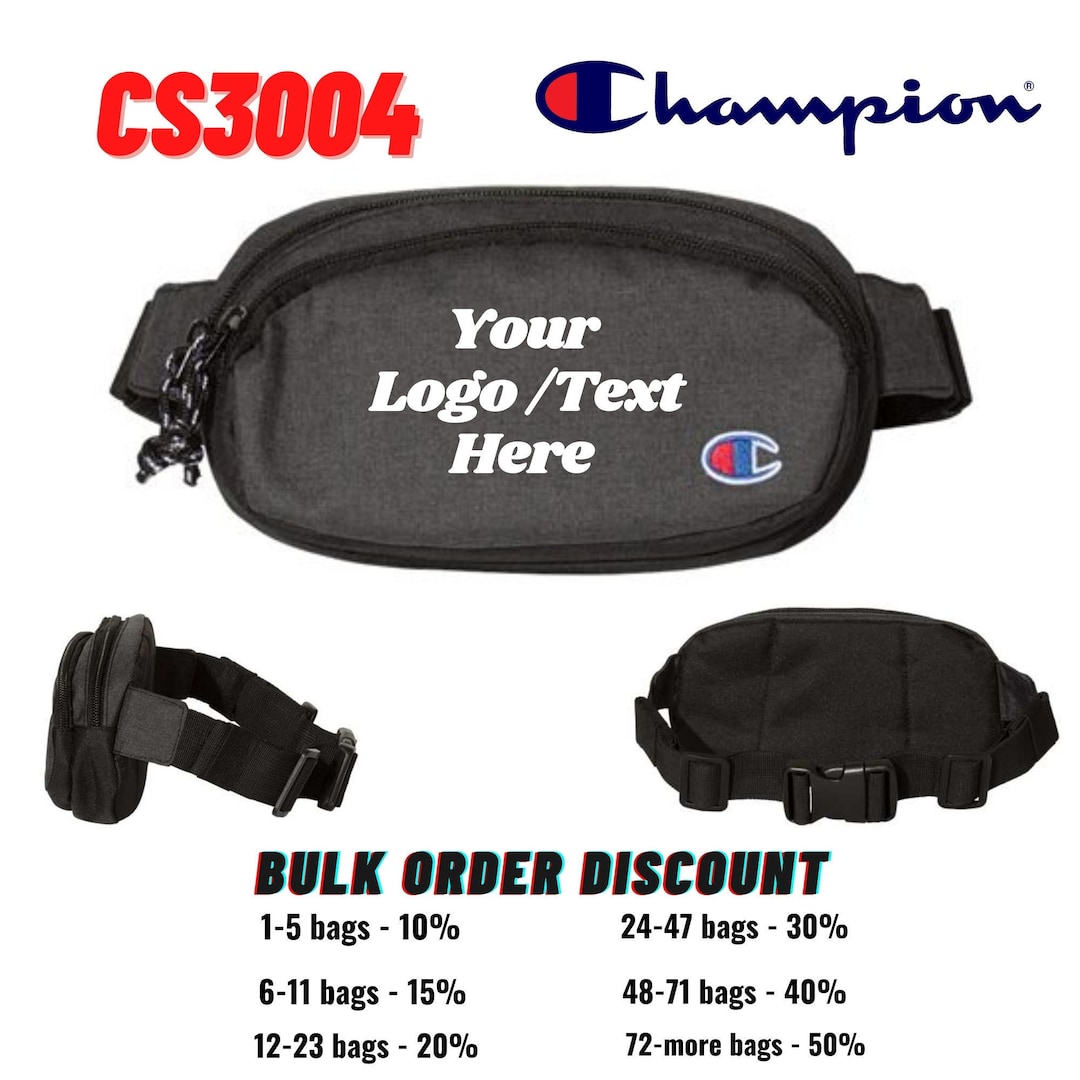 Customized Embroidered Champion Fanny Packs With Your Logo or Text ...