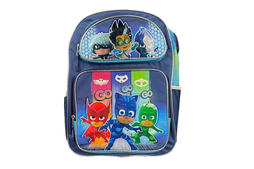 PJ Masks Backpack Embroidered Backpack, Kids Backpack, Backpack for ...