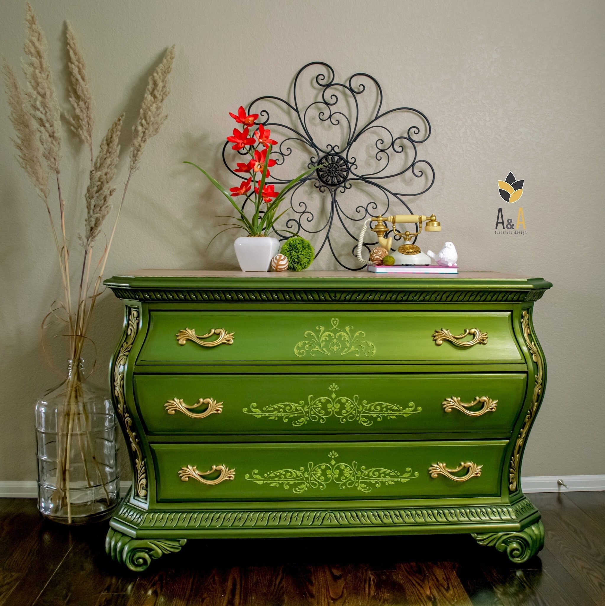 SOLD Sample of My Work and Can Be Re created. Bombe Chest. Ornate Bombay Dresser. French Chest of Drawers. Rococo Bedroom Furniture. Etsy UK