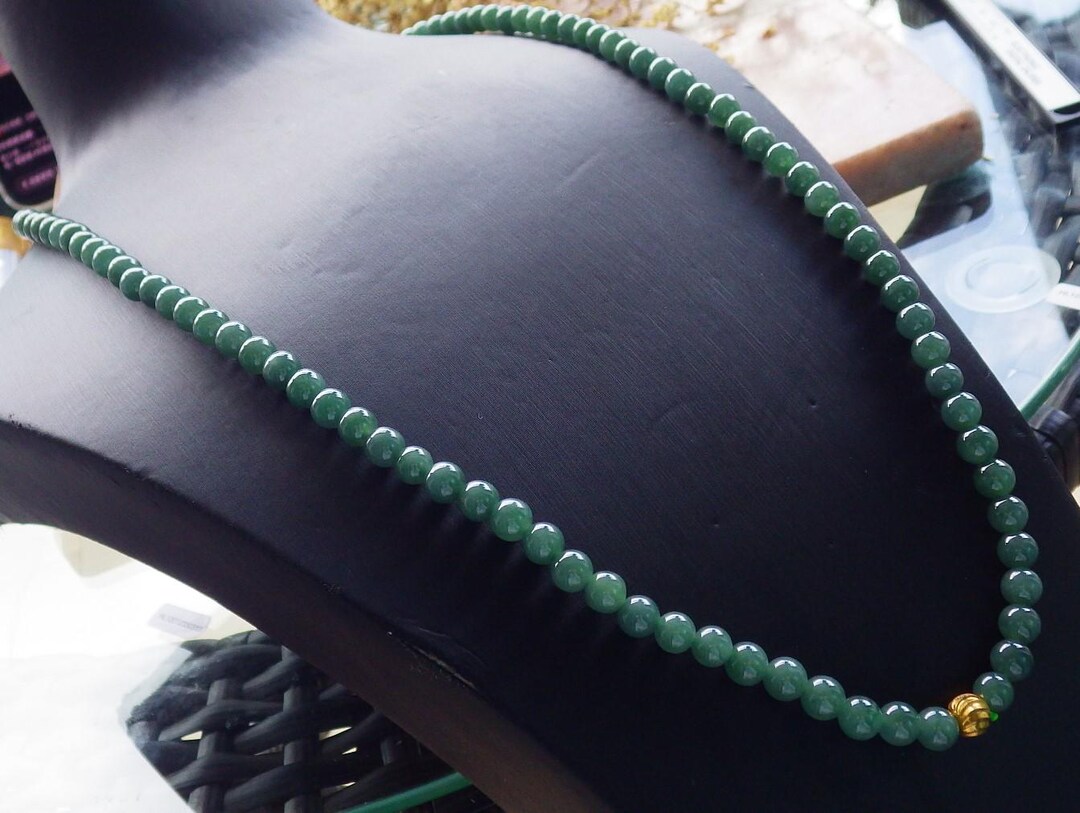 Certified Hand Carved Natural Myanmar Burma A Jade Jadeite Circle 7mm ...