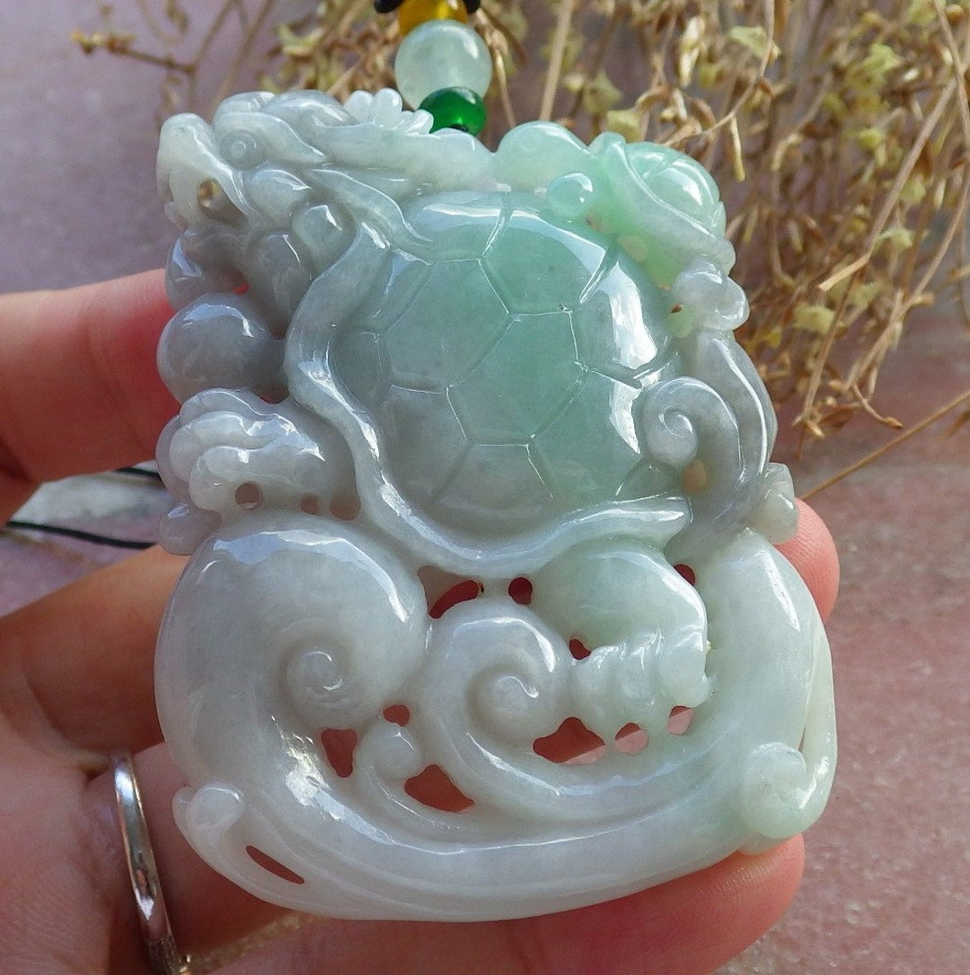 Certified Hand Carved Natural Myanmar Burma Grade A Jade Jadeite Dragon ...
