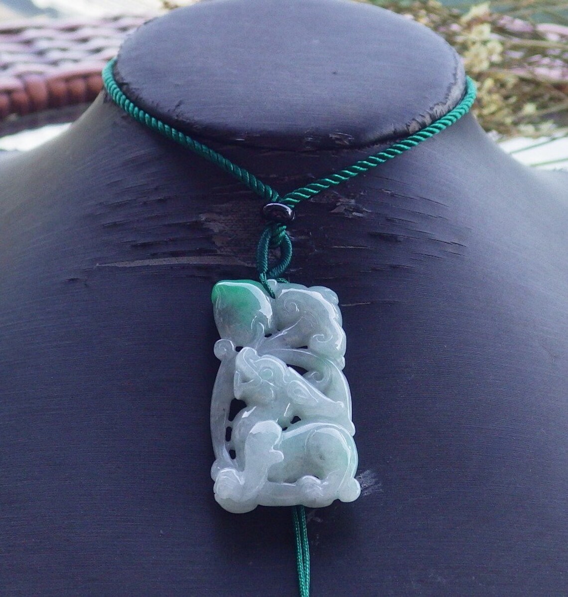 Certified Hand Carved Natural Myanmar Burma A Jade Jadeite Dragon Peach ...