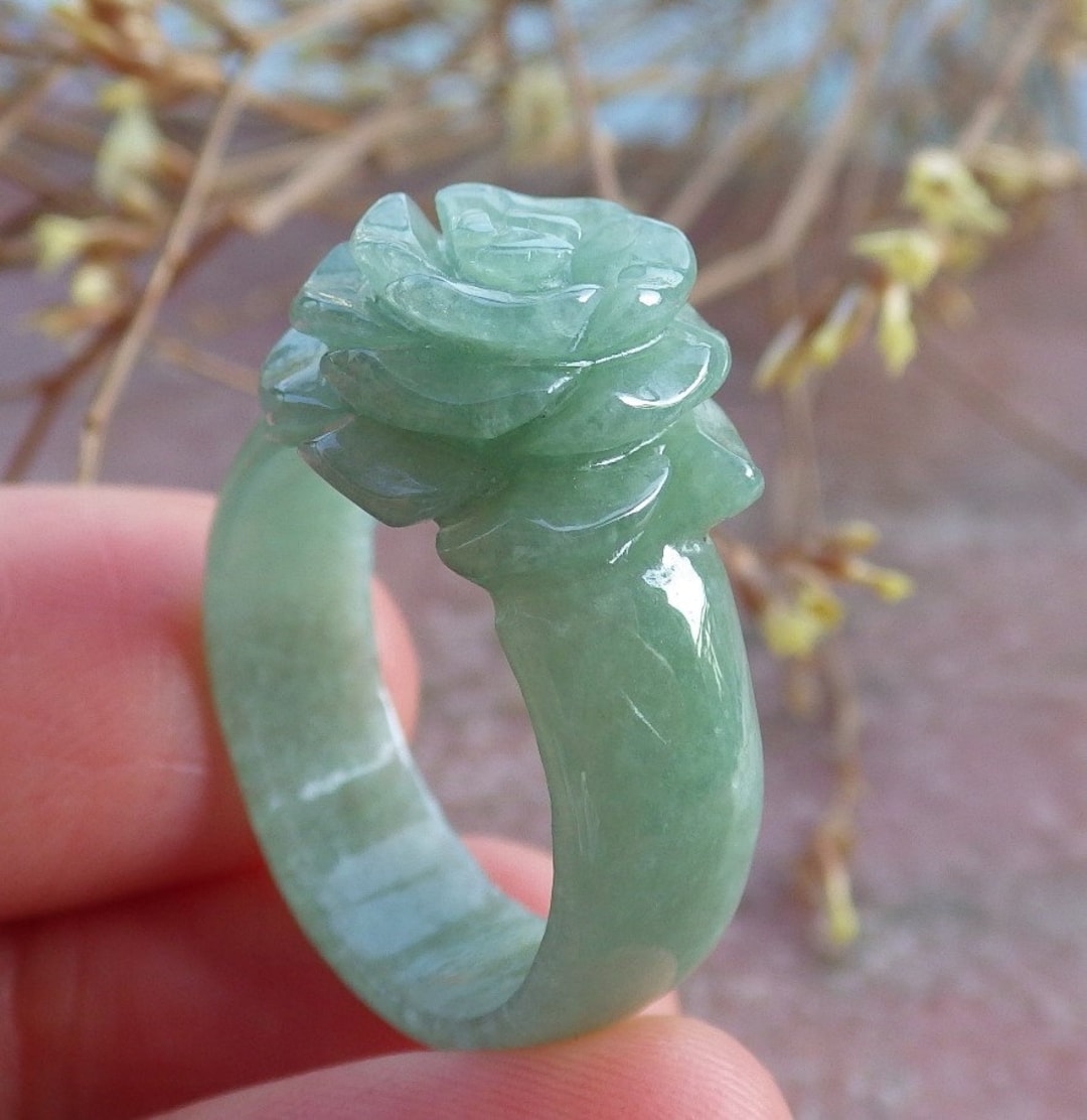 Certified Hand Carved Myanmar Green Natural Myanmar Burma A JADE ...