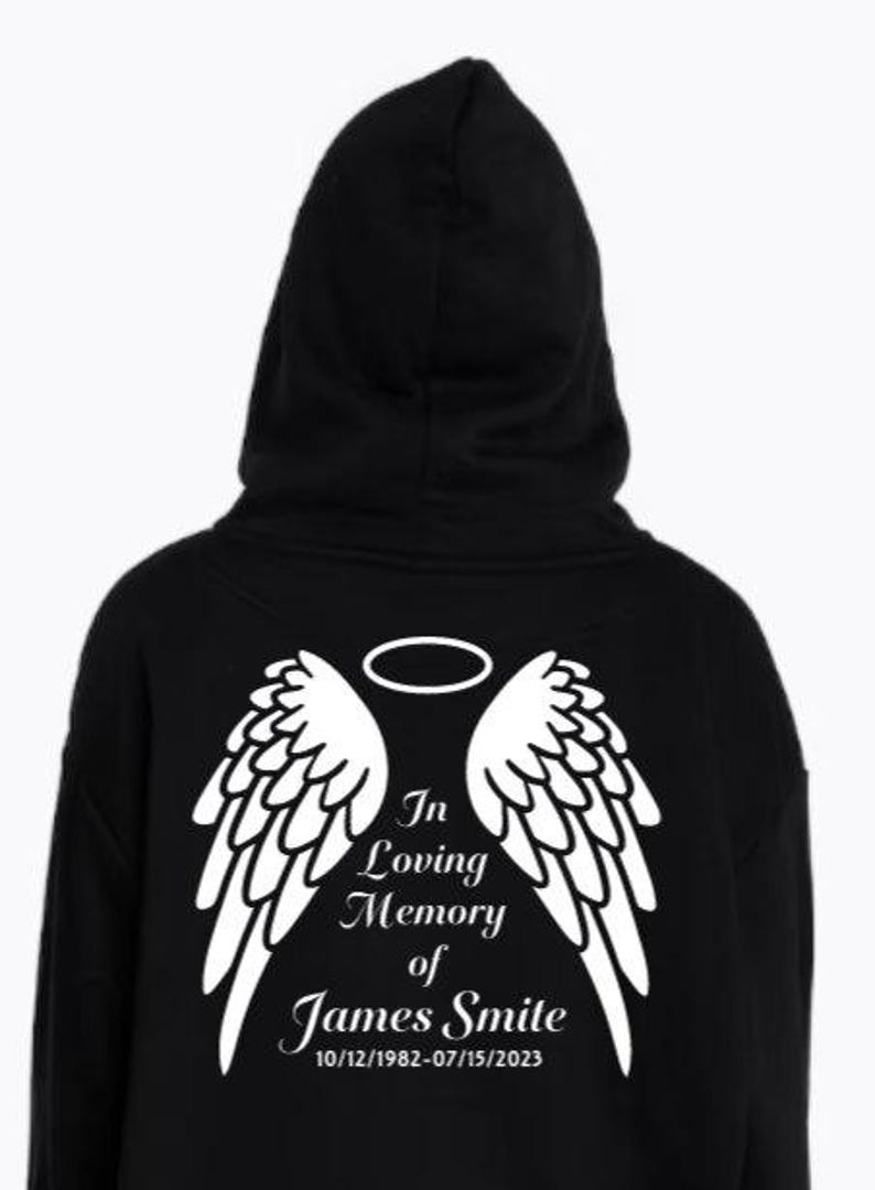 Memorial Gift, Memorial Hoodies, in Memory Of, in Loving Memory, Custom ...