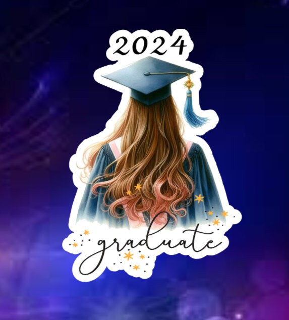 Graduation Stickers, Graduation 2024, Graduate, Class of 2024, 2024 ...