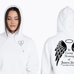 Memorial Gift, Memorial Hoodies, in Memory Of, in Loving Memory, Custom ...