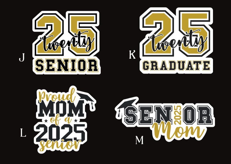 Graduation Stickers, Class of 2025 Stickers, Graduation 2025 Stickers ...