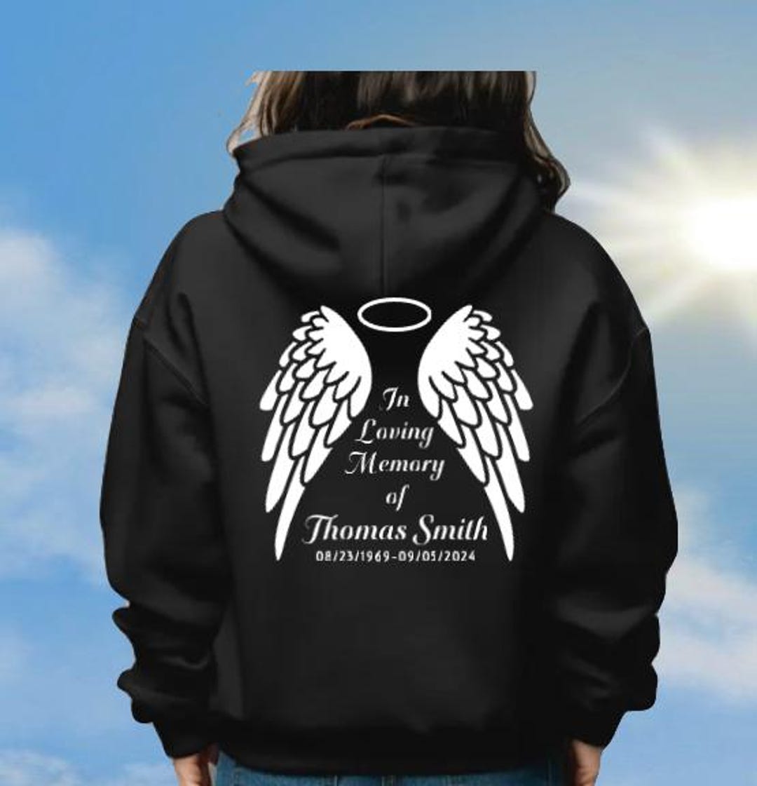 Memorial Gift, Memorial Hoodies, in Memory Of, in Loving Memory, Custom ...
