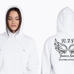 Memorial Gift, Memorial Hoodies, in Memory Of, in Loving Memory, Custom ...