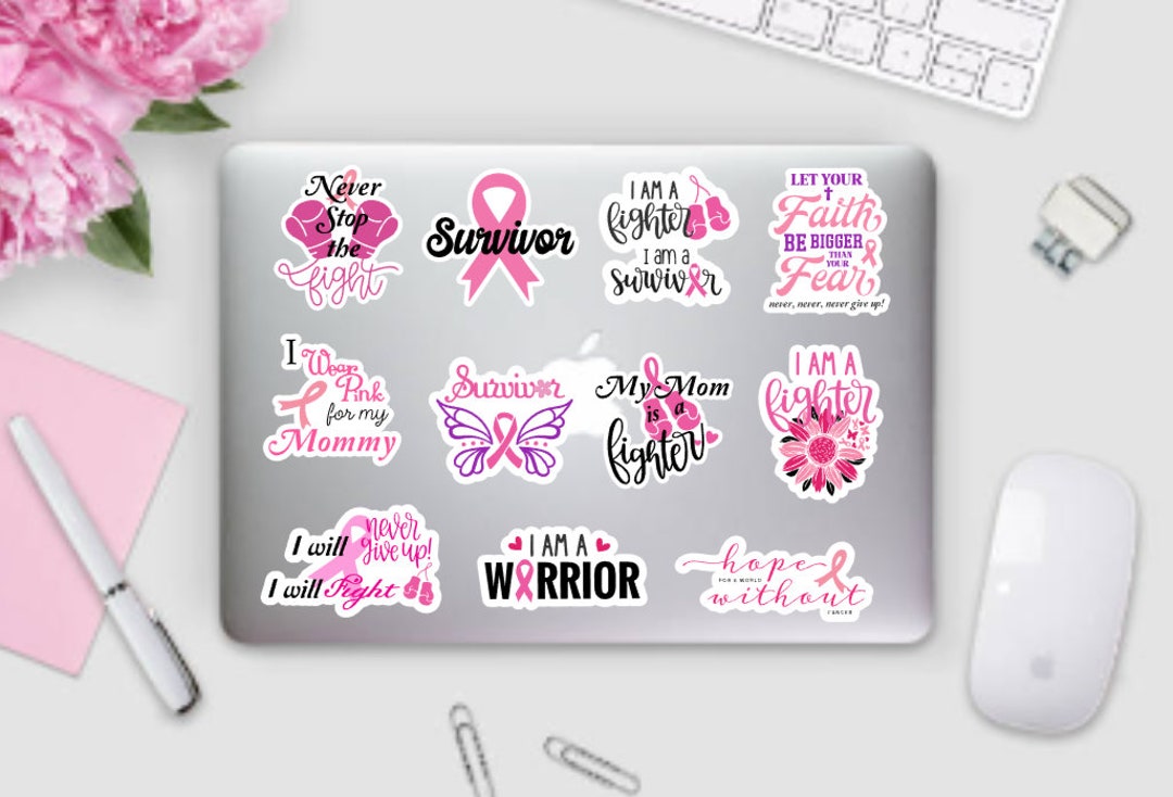 Breast Cancer, Pink Ribbon, Cancer Awareness, Fight Cancer Stickers ...