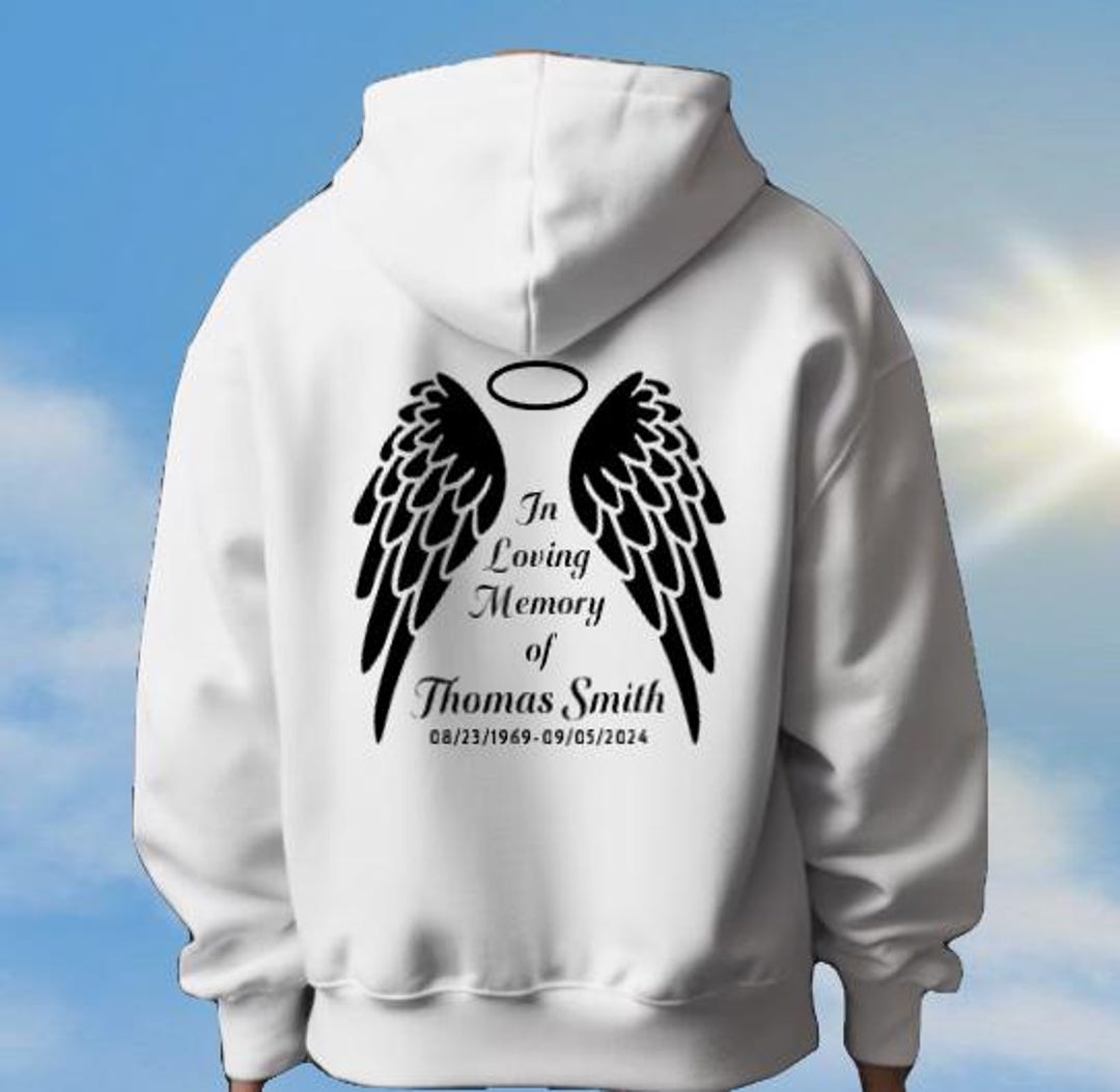 Memorial Gift, Memorial Hoodies, in Memory Of, in Loving Memory, Custom ...