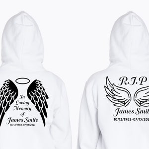 Memorial Gift, Memorial Hoodies, in Memory Of, in Loving Memory, Custom ...