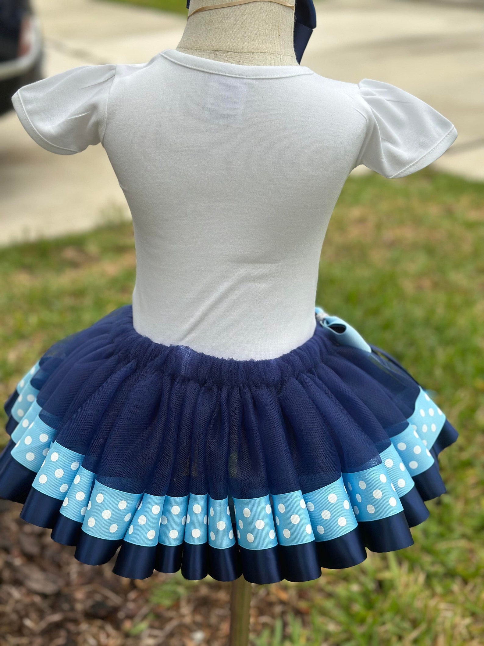 Bluey Girl Blue Tutu Set Blue Tutu Set Girl Birthday Girls - Etsy