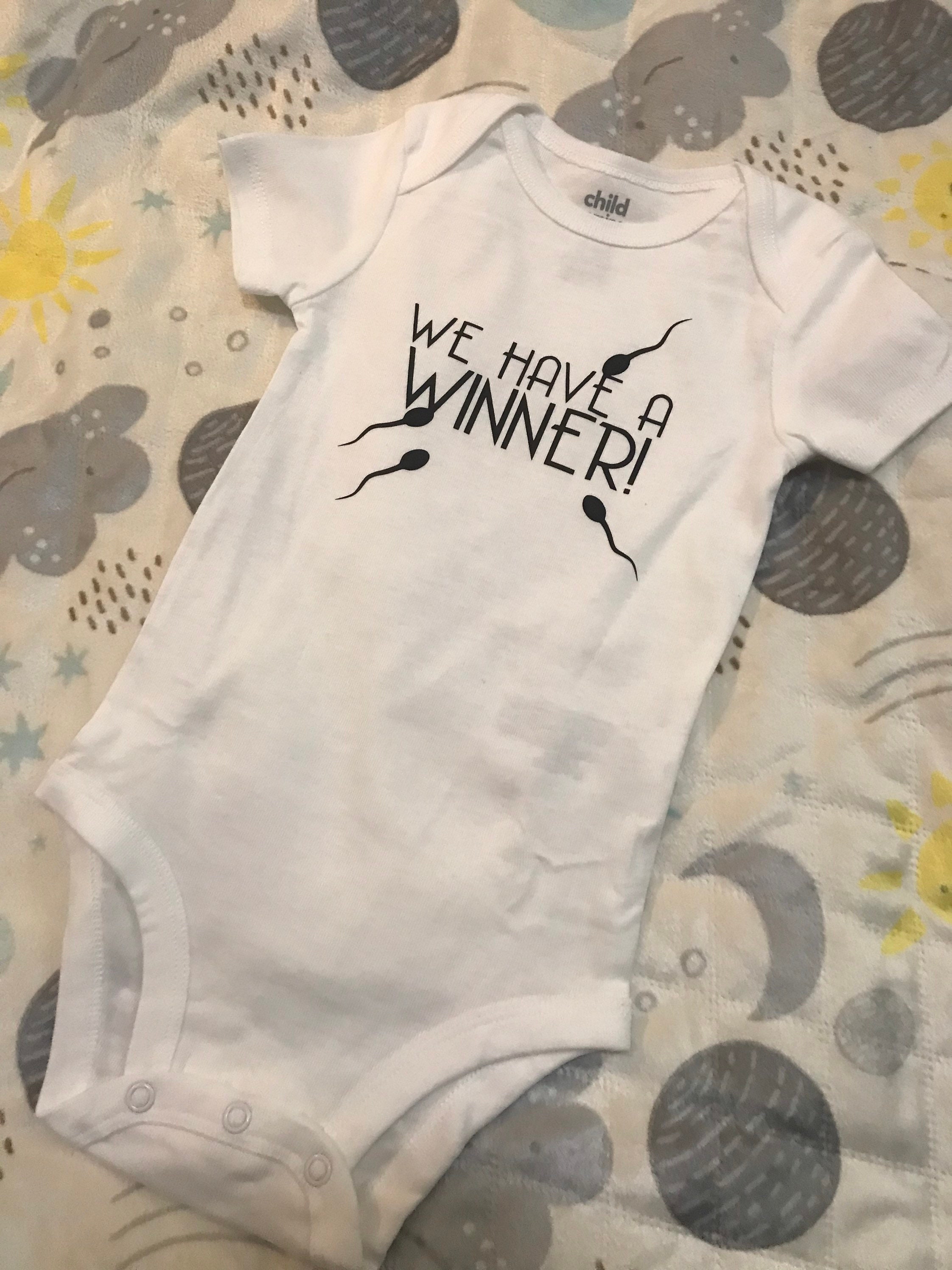 Funny Baby Onesie We Have a Winner Body Suit - Etsy