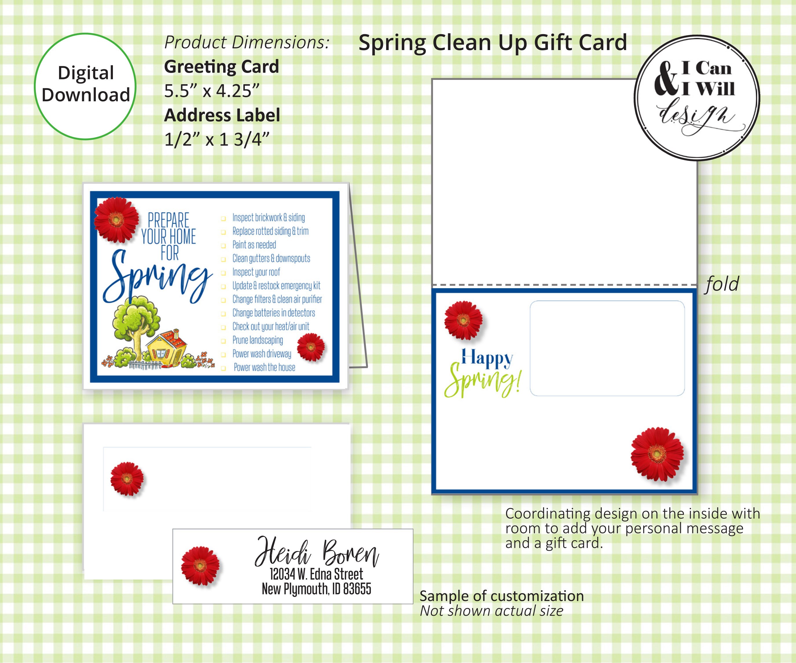 Real Estate Spring Card, Real Estate Marketing, Realtor Spring Gift ...
