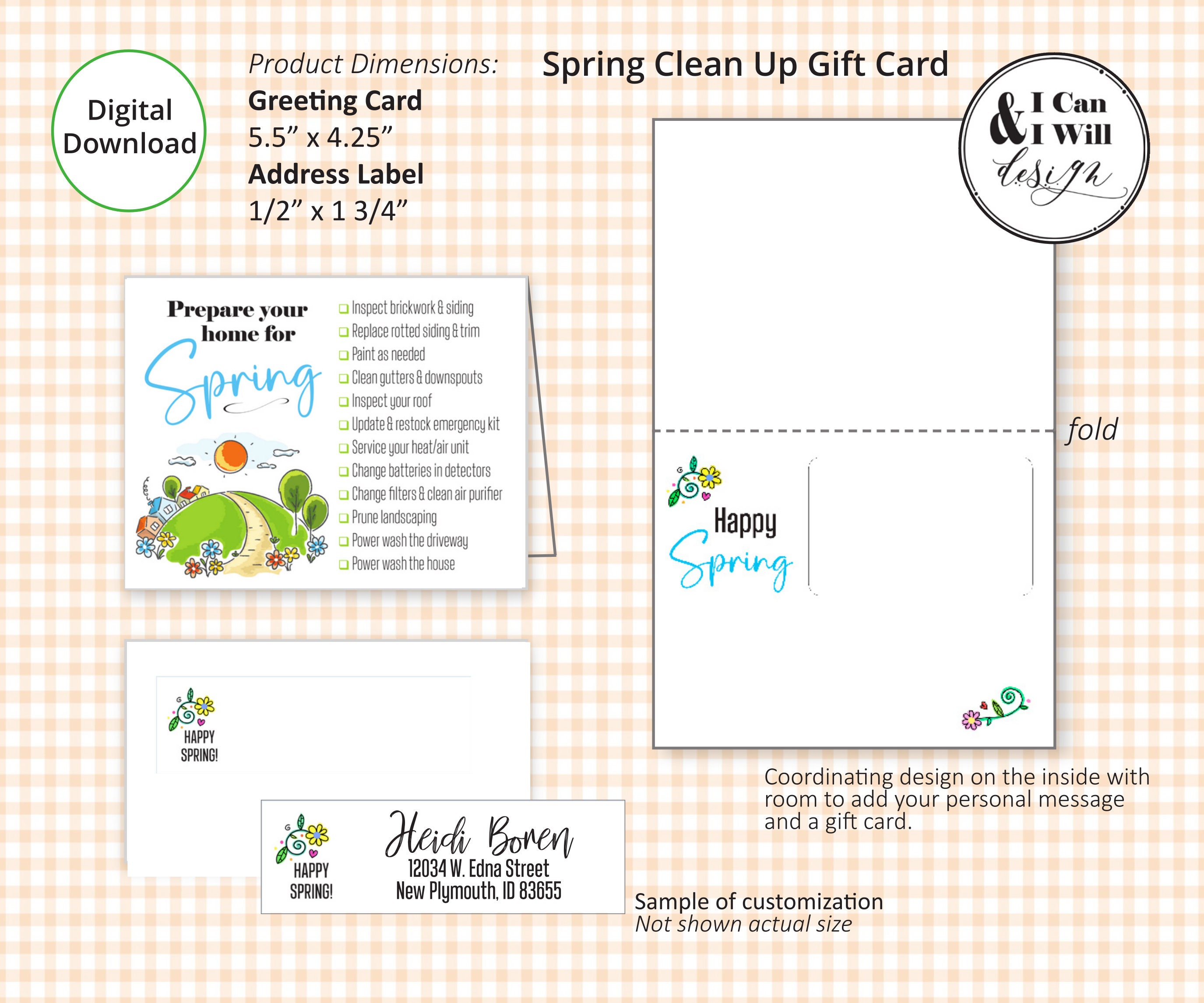 Real Estate Spring Card, Real Estate Marketing, Realtor Spring Gift ...