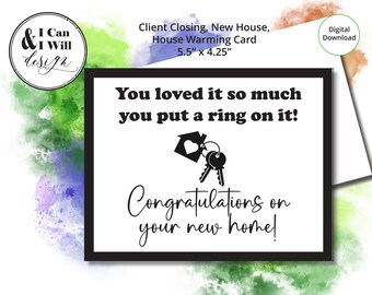 Happy Closing Day Business Gift Card and Business Card Holder Mailers W ...