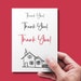 Thank You Card, Realtor Thank You Card, Fun Thank You Card, Black and ...